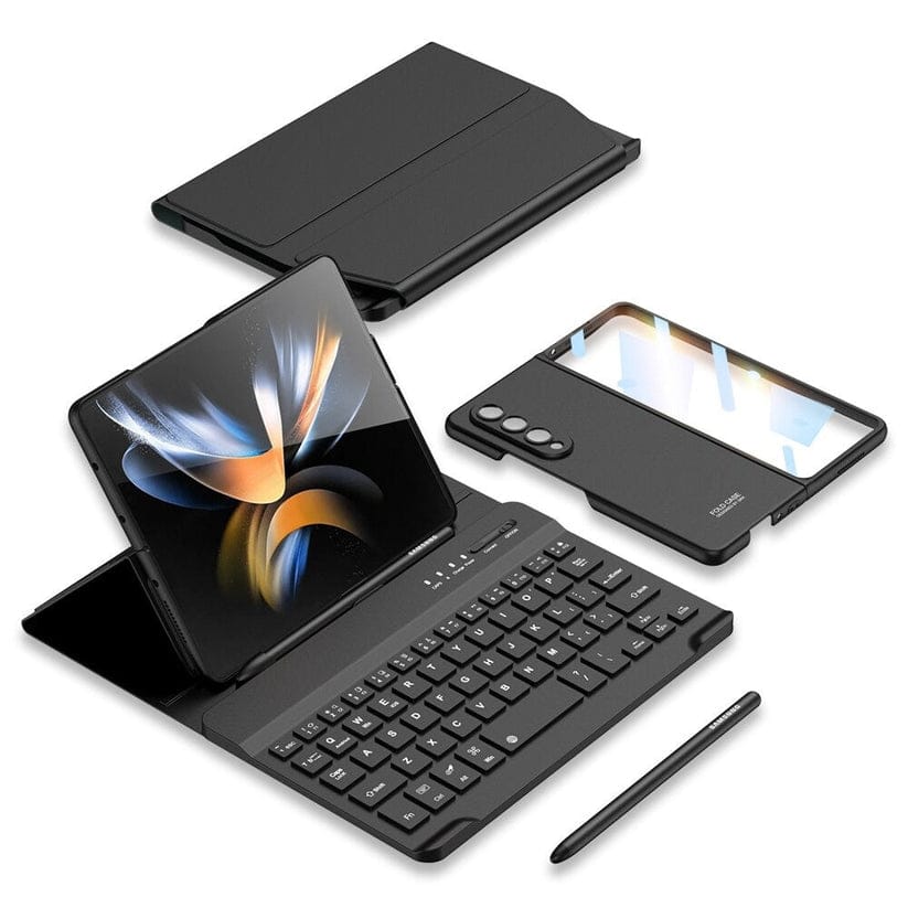 FlexStation™ 4-in-1 WorkSuite – Slim Case, Keyboard, Pen & Leather Sta ...